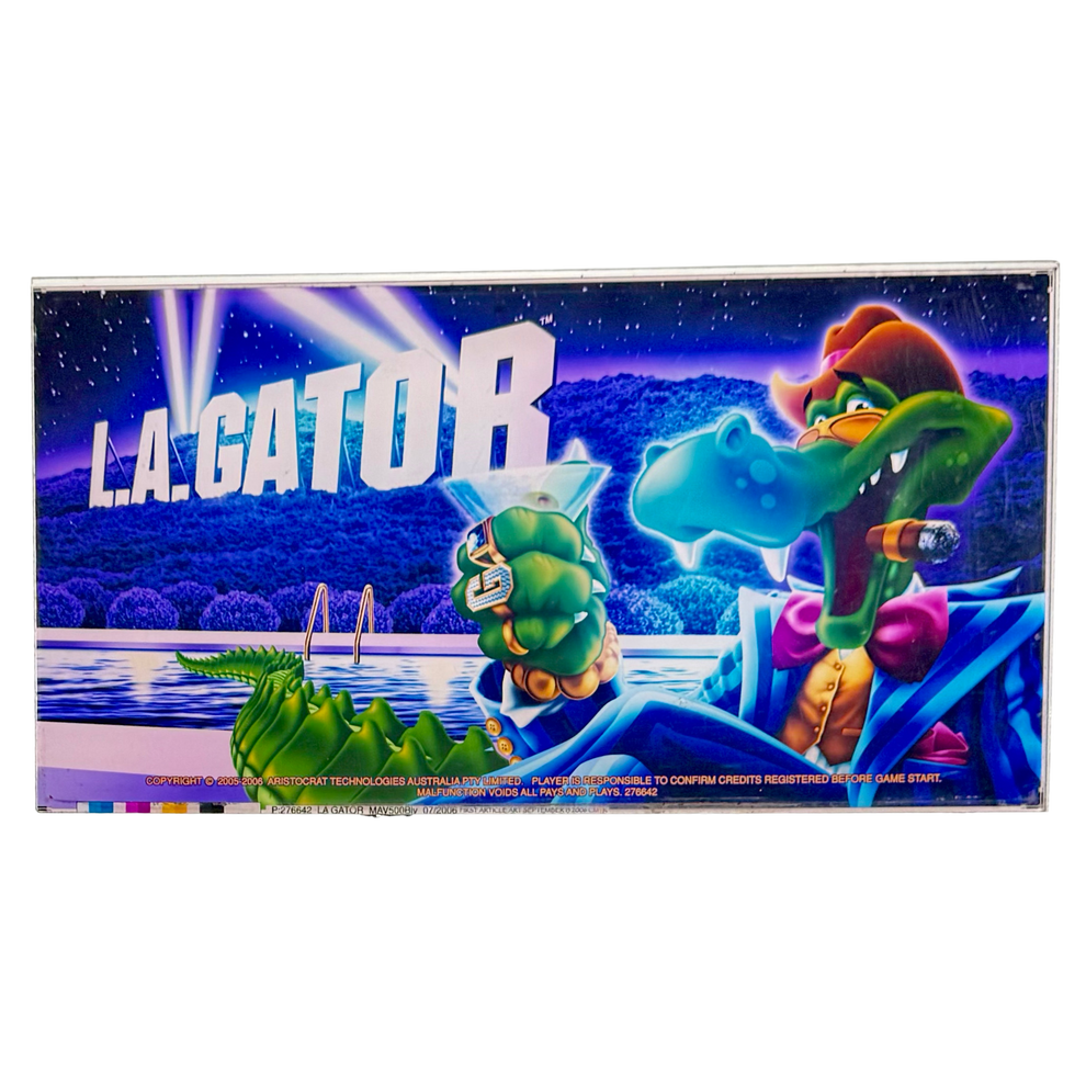 L.A. Gator Slot Retro Acrylic – Slot Machine Glass